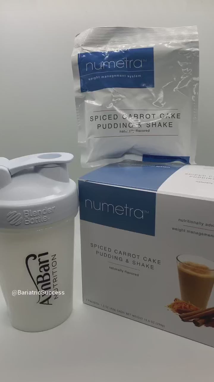 Numetra Spiced Carrot Cake Shake - 20g Protein Meal Replacement Shake ...